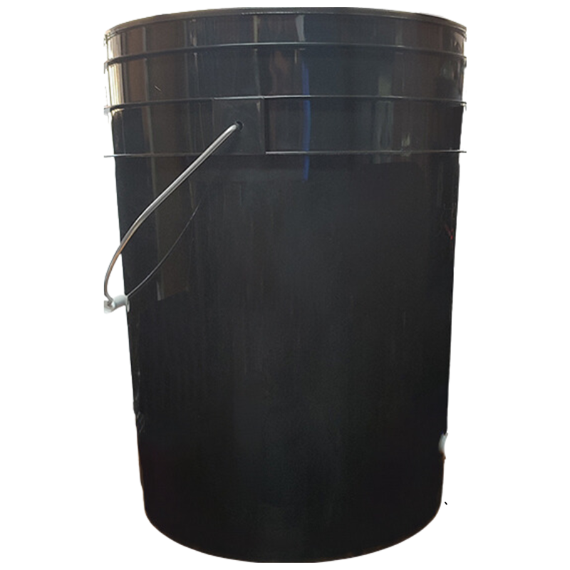 Balde 20 lts. modelo estándar tapa negra - Plascom